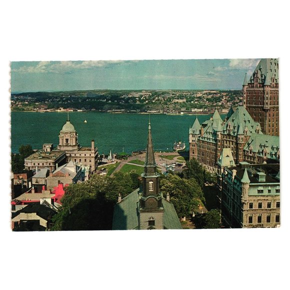 Provincial News Co | Accents | Vintage Postcard Quebec Canada Spire Of ...